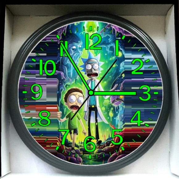 Wall Decor | Rick And Morty Glow In The Dark Wall Clock New | Poshmark